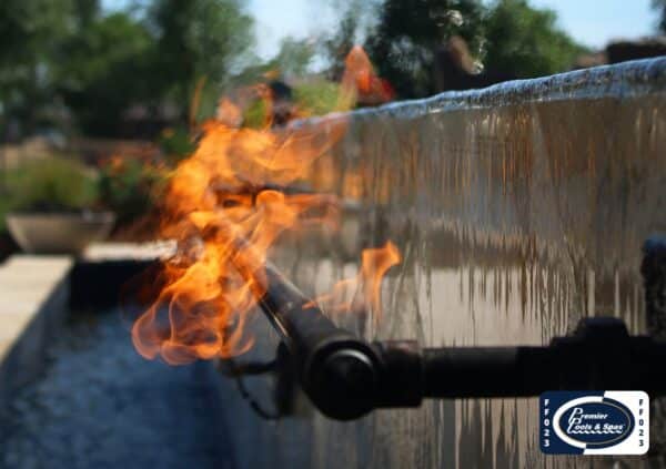 Inground Pool Fire Features By Premier Pools & Spas