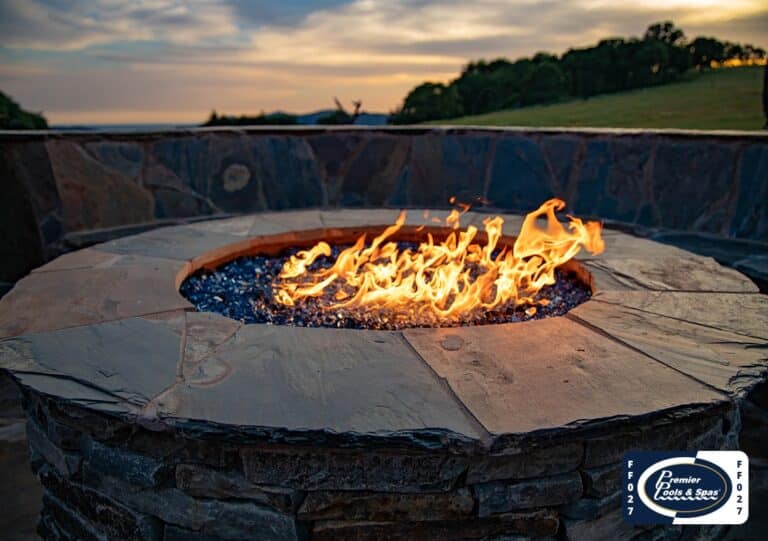 Inground Pool Fire Features By Premier Pools & Spas