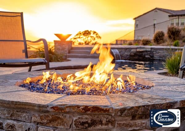 Inground Pool Fire Features By Premier Pools & Spas