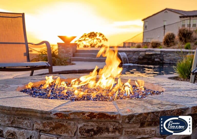 Inground Pool Fire Features By Premier Pools & Spas