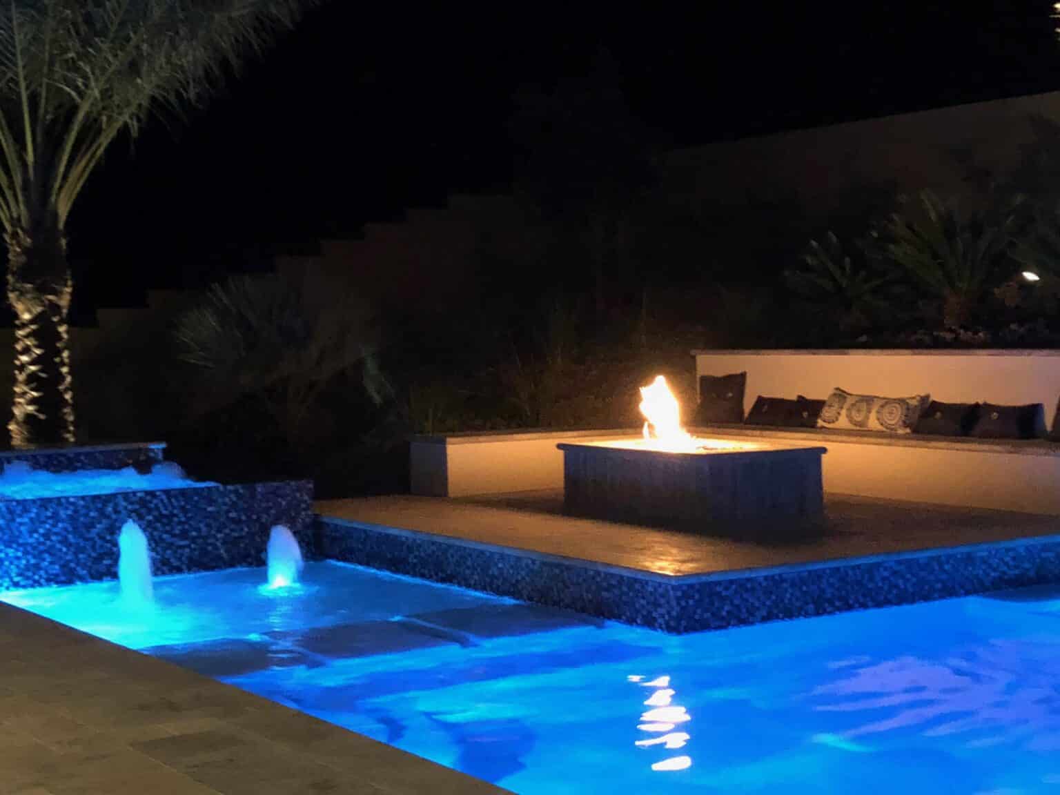 Inground Pool Lighting Features by Premier Pools & Spas